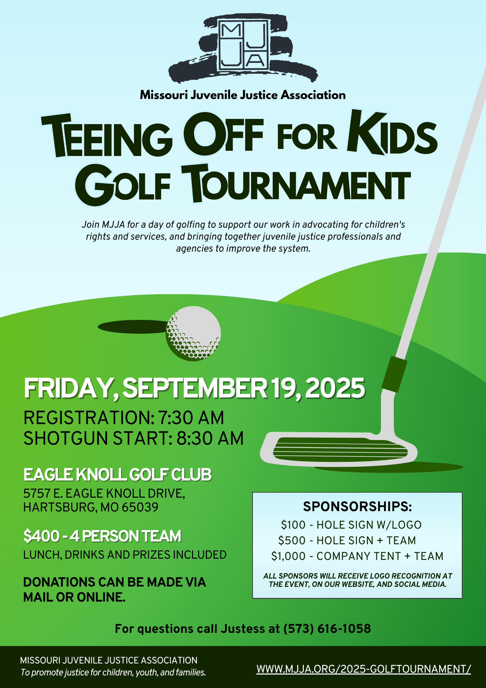 Teeing Off For Kids – MJJA Fundraiser – Missouri Juvenile Justice ...