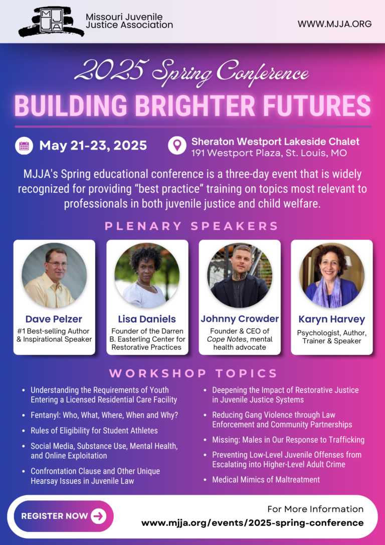 MJJA Spring Conference 2025 – Building Brighter Futures – Missouri ...