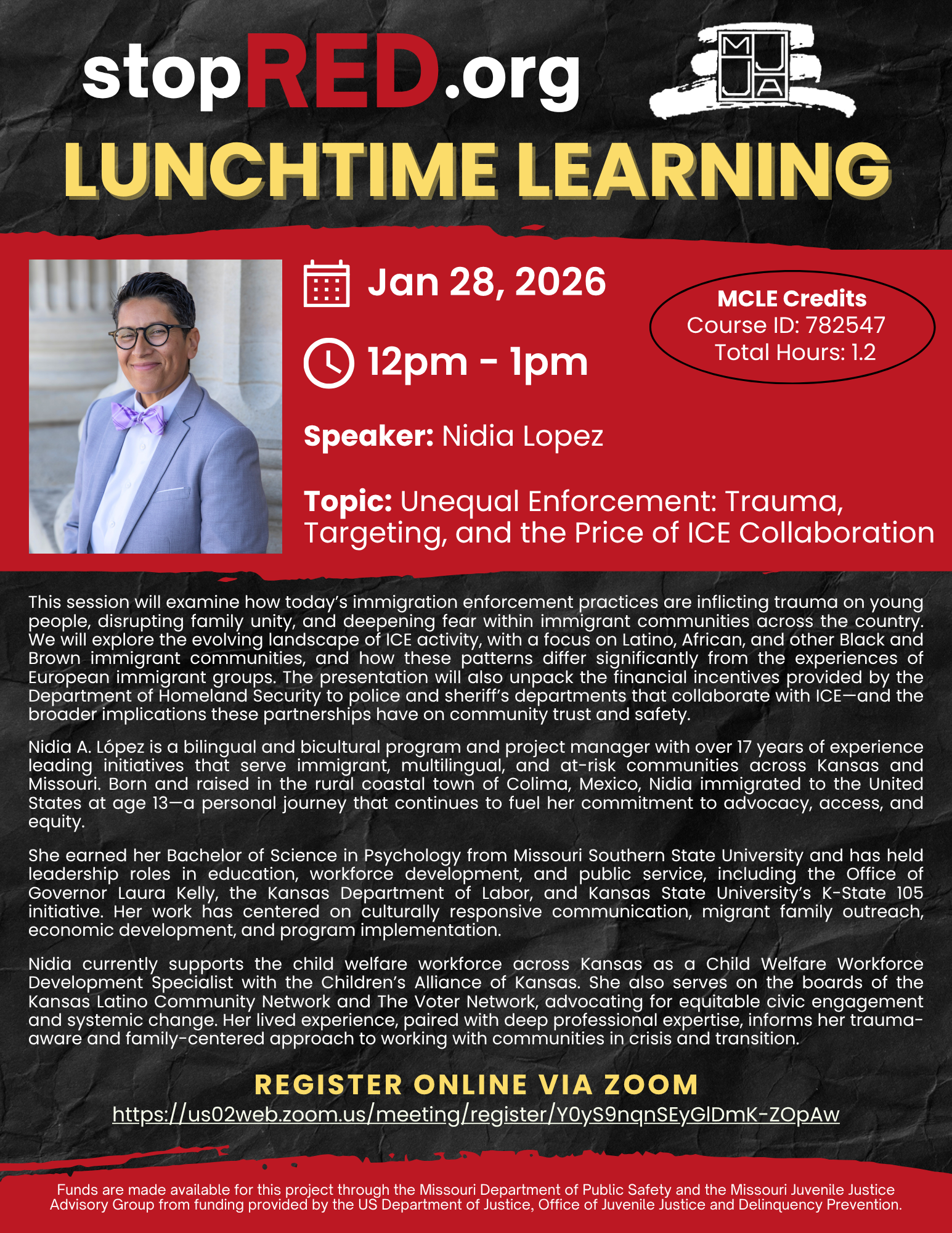 stopRED January Lunchtime Learning – Missouri Juvenile Justice Association